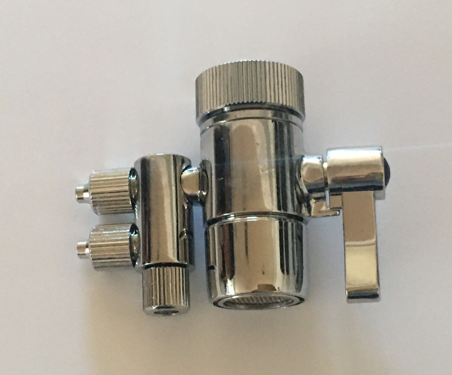 Two way Faucet Adapter Diverter Valve for Water Filters purifiers 1/4 ...