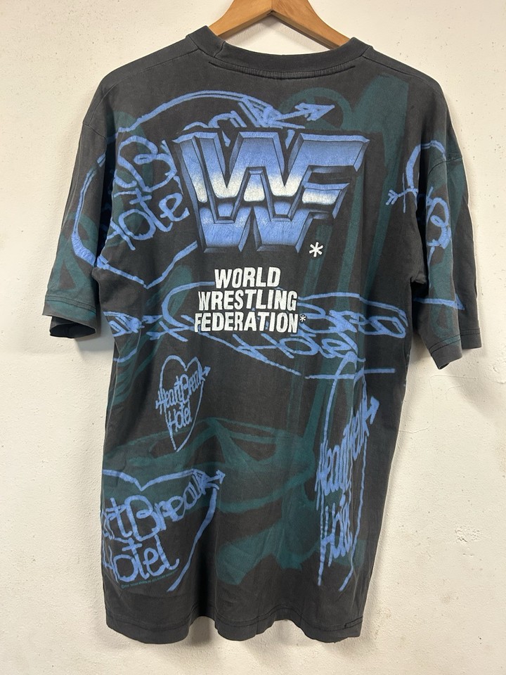 WWF SHAWN MICHAELS 1996 VINTAGE VTG AOP SHIRT ALL OVER PRINT WWE HBK XL WCW ECW | eBay