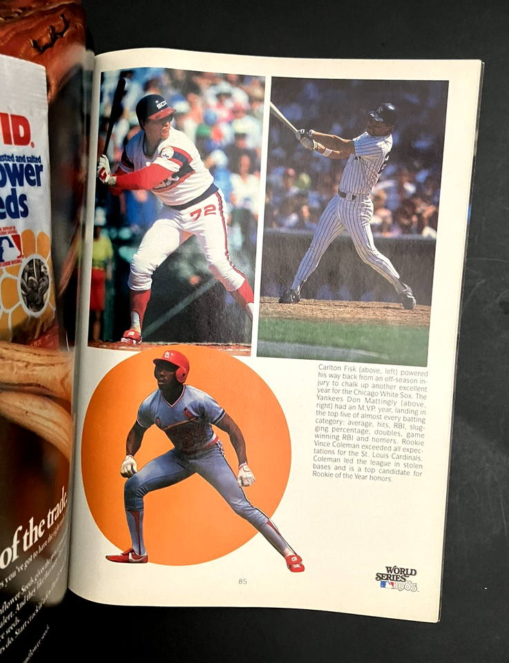 1985 World Series Official Game Program, I-70 Show Me Series 104 Page ...