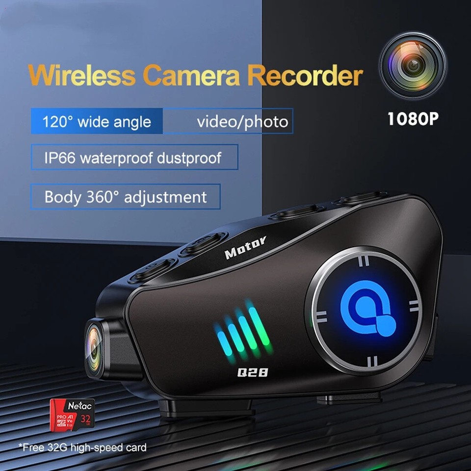 Bluetooth Motorcycle Helmet Built-in Camera Racing Modular Motocross ...