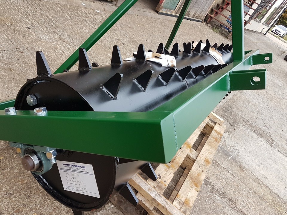 6 Ft. Seed Germination Spiked Harrow Farm Aerator Field Roller 3 Point ...