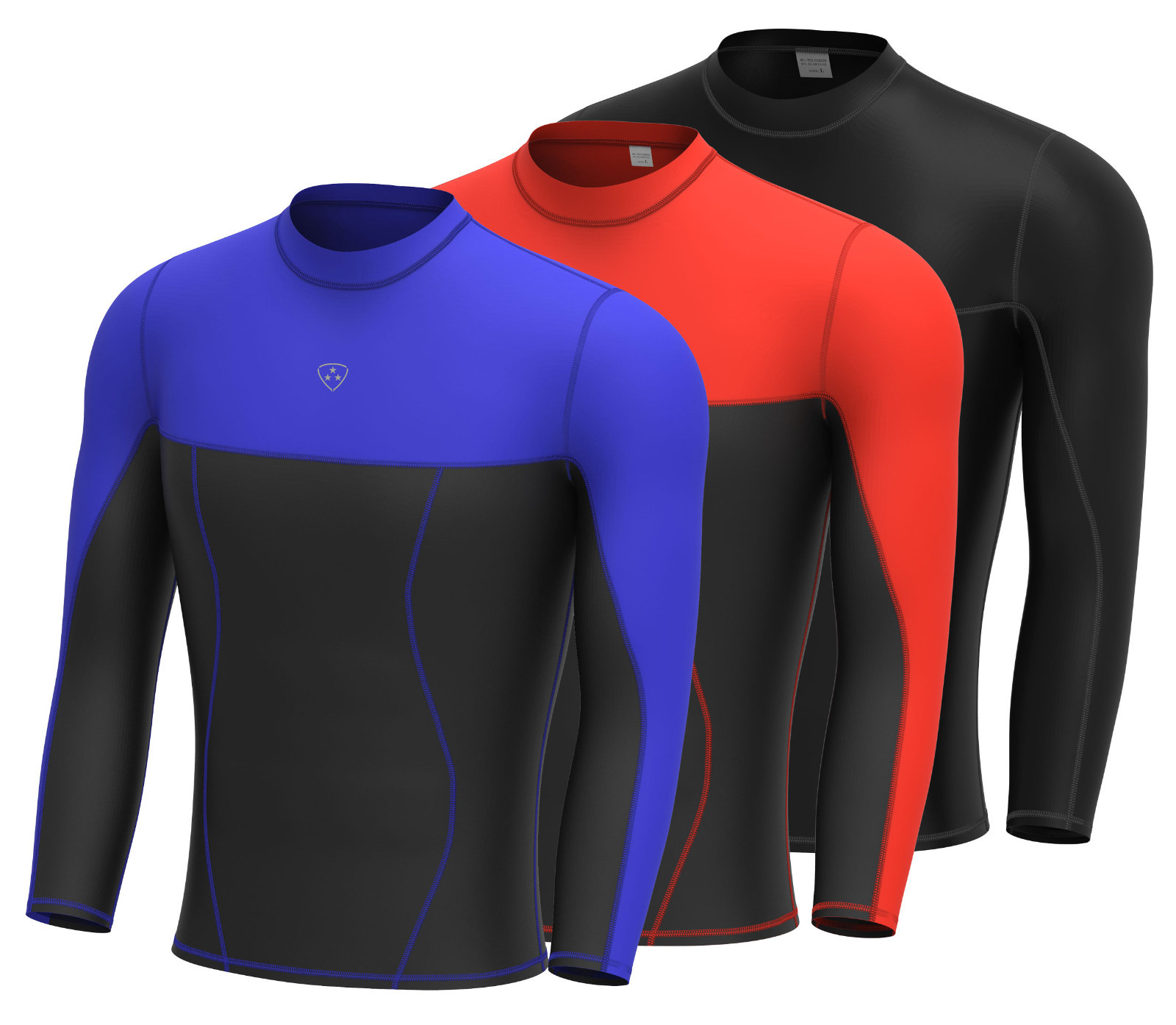 Mens Compression Base Layer Full Sleeve Top Long Sleeve Thermal Gym ...