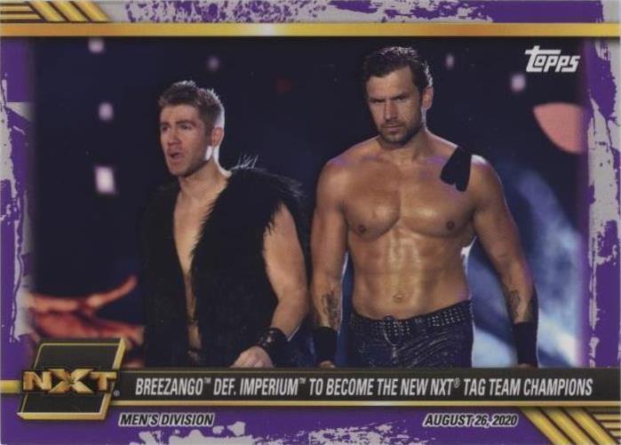 2021 Topps WWE NXT - Breezango def. Imperium to Become the New NXT Tag ...