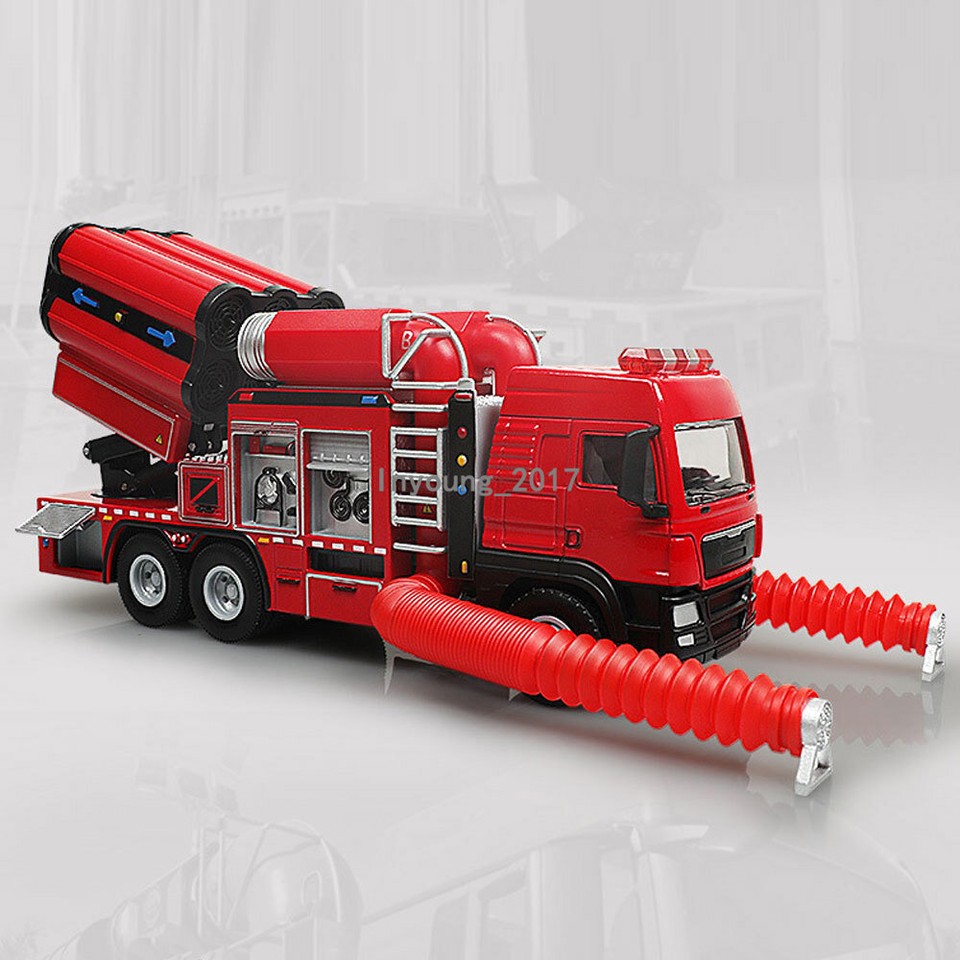 Fire Engine Toys for Kids 1/50 Scale Diecast Smoke Exhaust Fire Truck ...