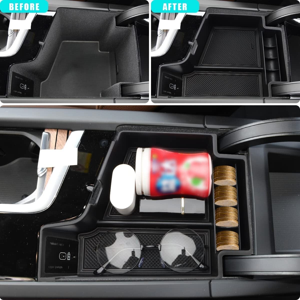 Center Console Organizer for Volvo XC90 2017-2022 2023 Accessories ...