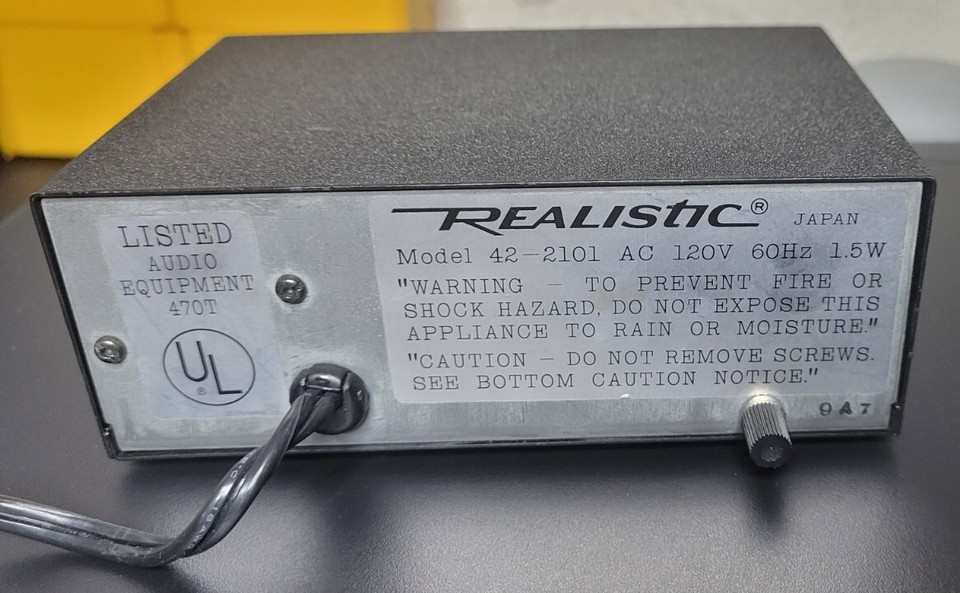 Vintage Realistic Stereo Pre Amplifier 42-2101 with Microphone | eBay
