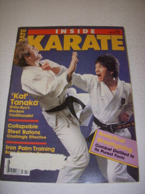 INSIDE KARATE Magazine, FEBRUARY 1987, "KAT" TANAKA Photo Cover, STEEL ...