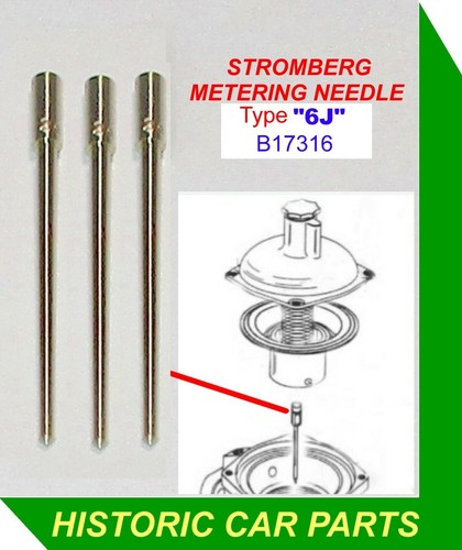 3 STD METERING NEEDLES 6J for STROMBERG 150CD Carb on Triumph Vitesse ...
