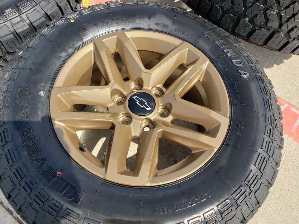 18" Chevy Silverado Tahoe ZR2 BRONZE OEM 5911 wheels rims 2022 2023 ...