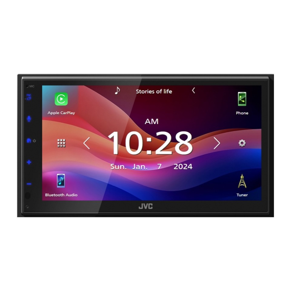 JVC KW-M690BW 6.8" Touchscreen WiFi Radio, Antenna Adapter, Steering ...