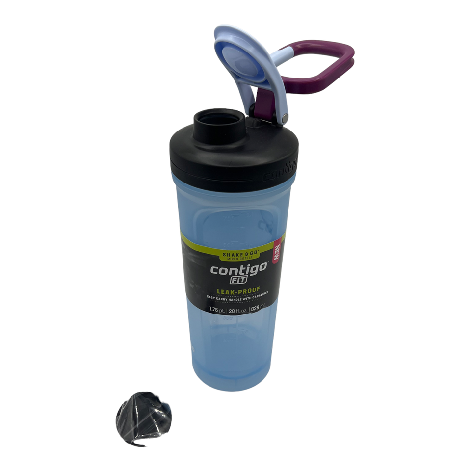Contigo Fit 2.0 Shake & Go Mixer Bottle 28 Fl oz. (828ml) Carabiner ...
