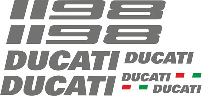 Ducati 1198 Replica DECALS stickers ducati 1198 Anthracite | eBay