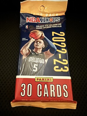 2022-23 Panini Hoops NBA Basketball Jumbo Cello Value Fat PACK 30 Cards ...