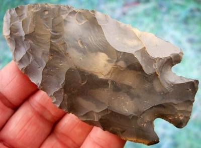 Super Fine Colorful 3 3/4 inch Missouri Etley Point with COA Arrowheads ...