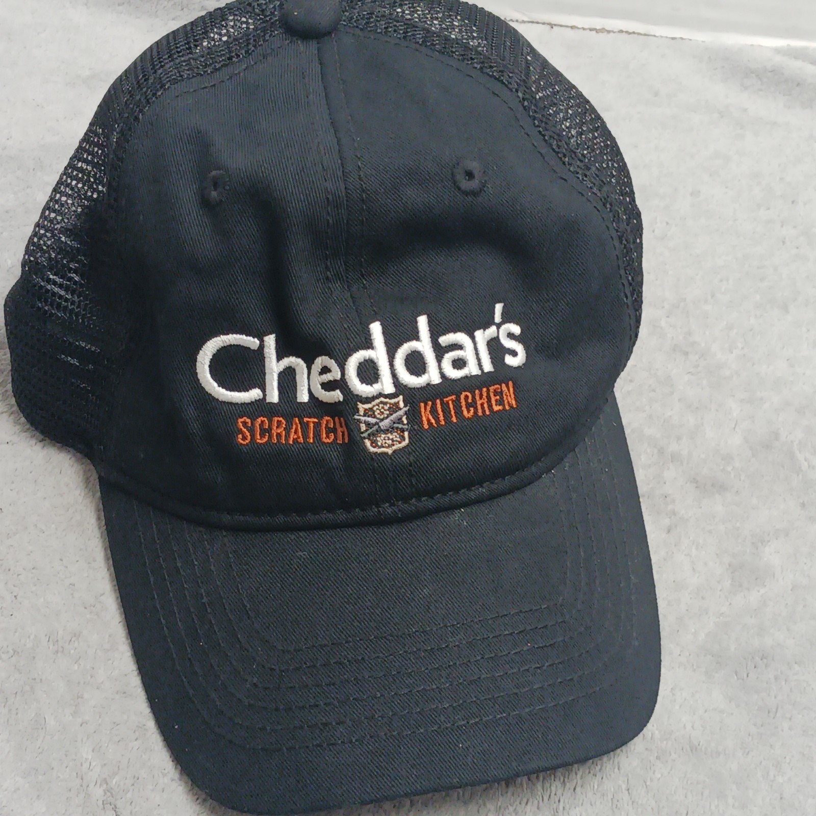 Cheddar's Restaurant Employee Uniform Hat Black Mesh … - Gem