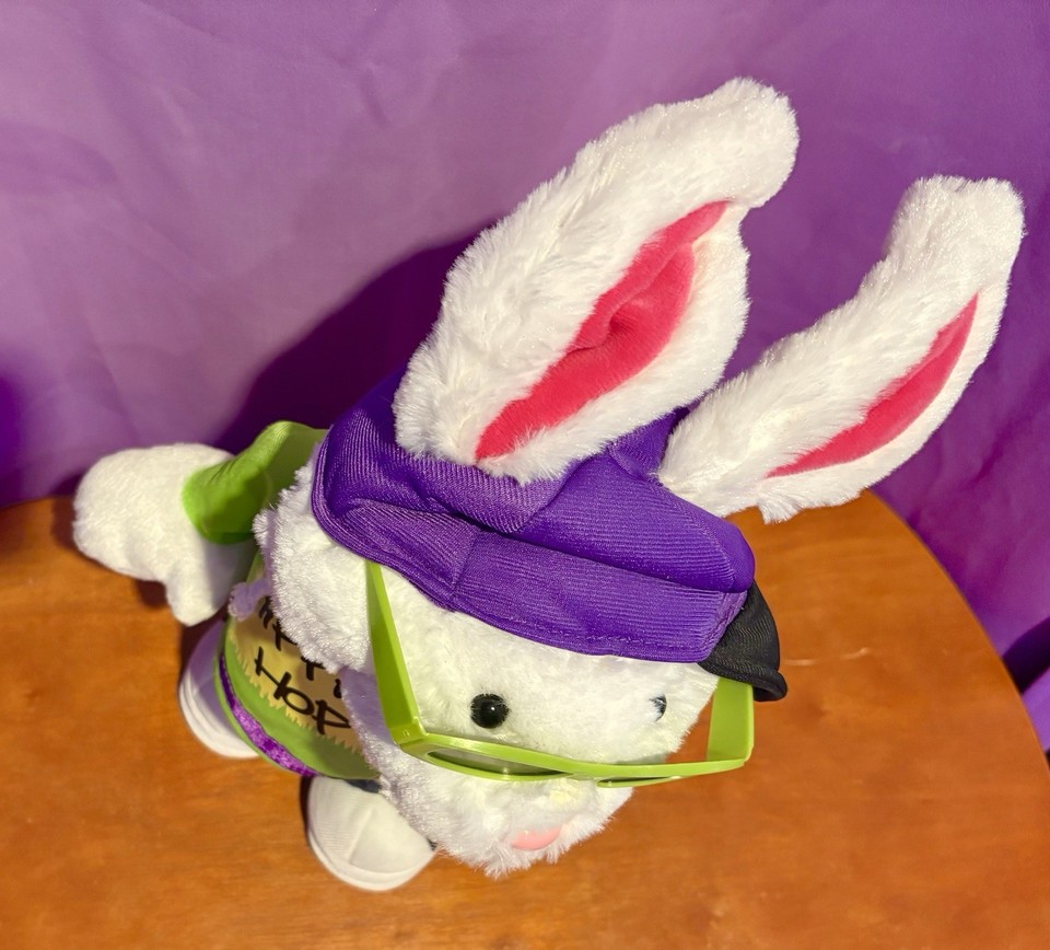 Hippity Hop Bunny musical Animatronic (plays song but doesn't move) SEE ...