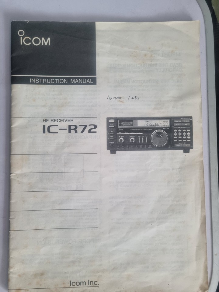 Icom IC-R72 Communication Receiver | eBay UK