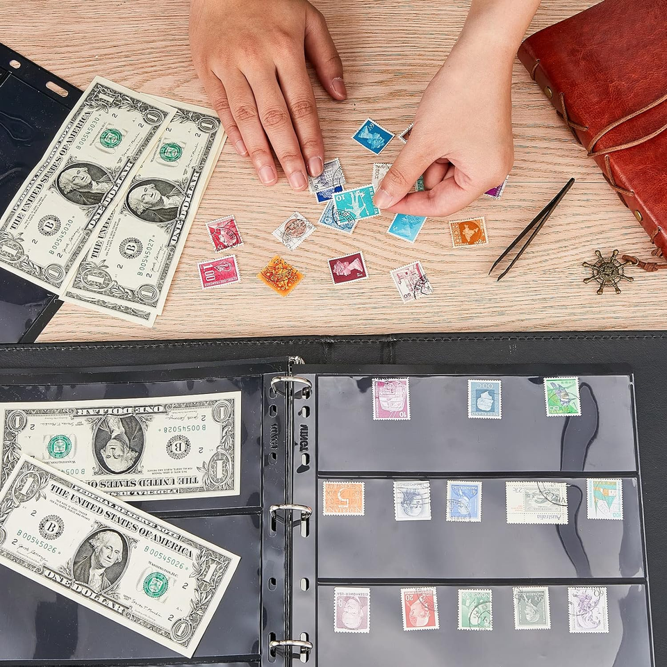 20 Sheets Stamp Pages Collector Stamp Collecting Album Binder Standard ...