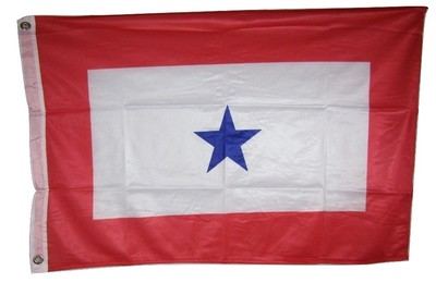 2x3 One Blue Star Military Service Banner Knitted Flag 2'x3' Banner ...