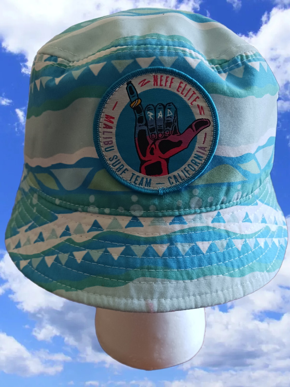 NEFF SUMMER HAZE Reversible BUCKET HAT - BLUE/Grey - Gem
