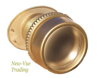 Wide Angle Peephole Door Viewer Door Scope 1-1/2" View Gold | eBay
