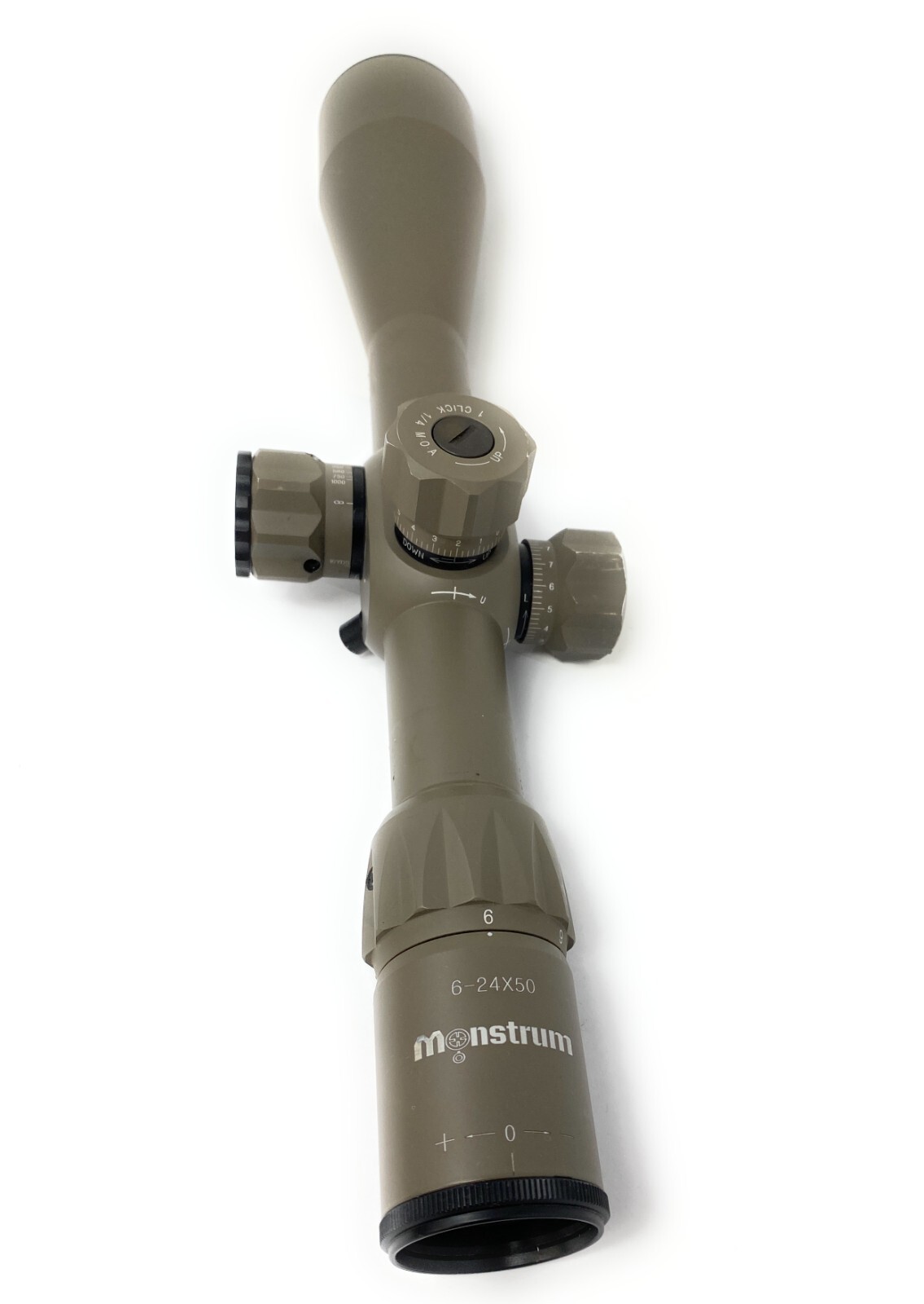 Monstrum 6-24X50 Illuminated Rifle Scope - Earth Green/Tan No Box | eBay