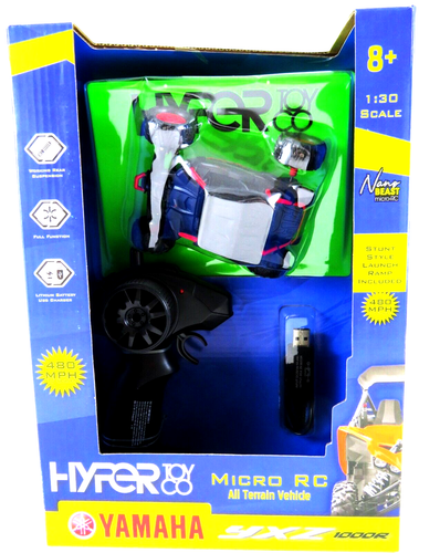 Hyper Toys 1:30 Yamaha Nano Beast YZX1000R Micro RC ATV Ramp USB ...