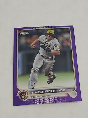 2022 Topps Chrome Update #USC163 Hunter Renfroe Purple Refractor ...