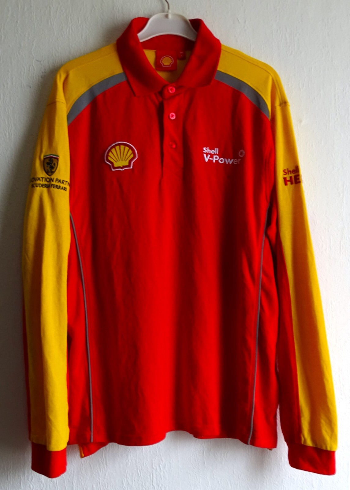 Shell V-Power Scuderia Ferrari F1 Helix Polo Shirt Lo… - Gem