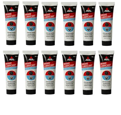 AGS SIL-Glyde 4 oz Tube Silicone Based Brake Assembly Lubricant 12pack ...