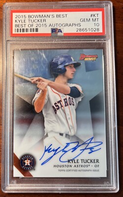 2015 Bowman's Best Kyle Tucker Auto PSA 10 Gem Mint #B15-KT ROOKIE CARD | eBay