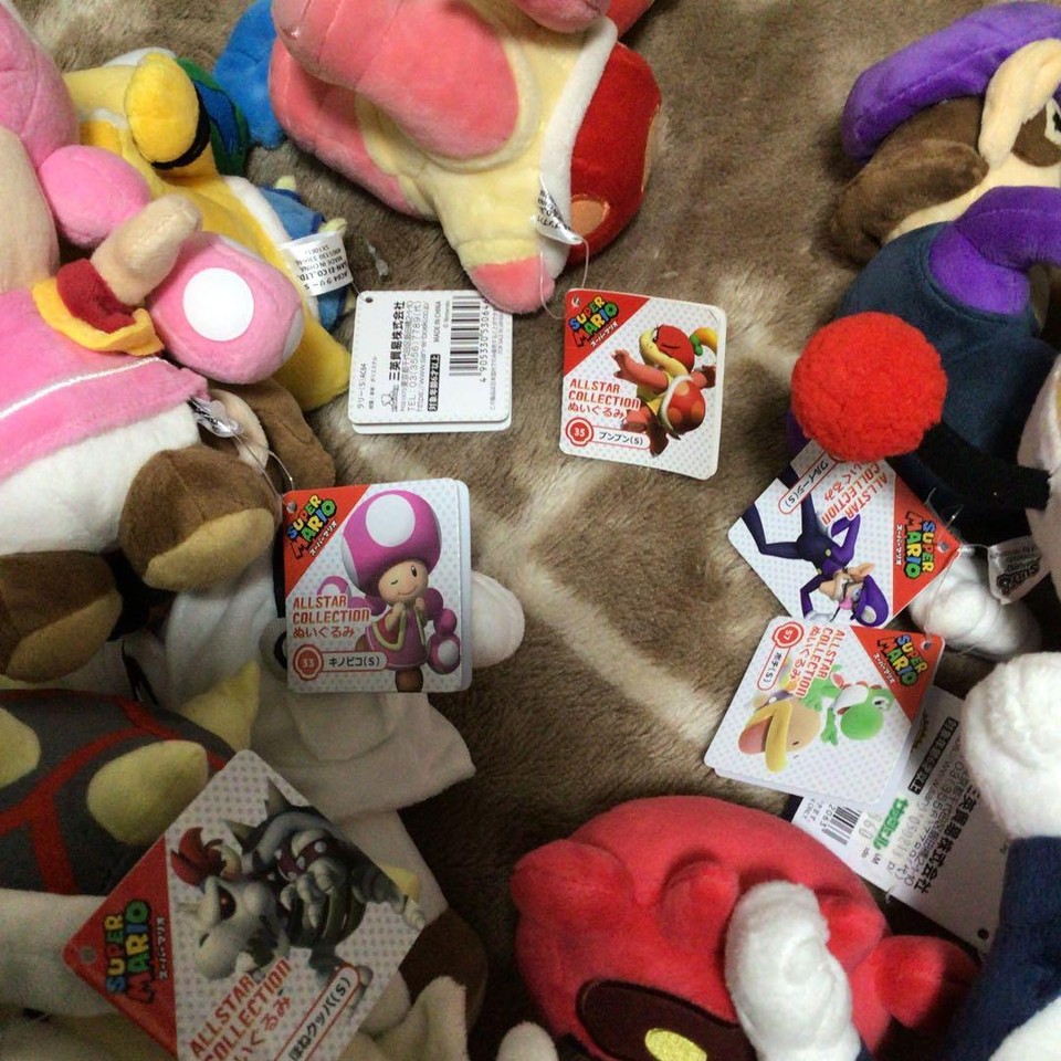 Super Mario Plush lot Toadette Dry Bowser Rosetta Waluigi | eBay