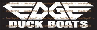 EDGE Duck Boats -Outdoor Sports- Car/SUV/Truck Vinyl Die-Cut Peel N ...