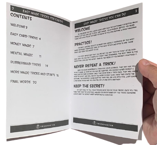 OVER 50 EASY MAGIC TRICKS YOU CAN DO BOOK Booklet Learn How to do ...