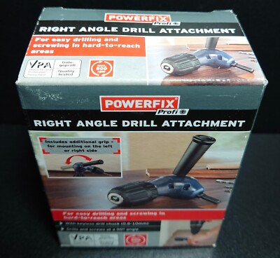 Powerfix Profi Right Angle Drill Attachment with hand grip & Keyless ...