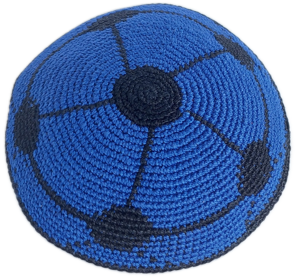 new Hand Made Knitted Jewish Kippah Yarmulke Kippas Made in Israel blue ...