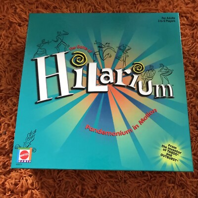 0 Hilarium Adult Board Game by Mattel 2001 FUN FAST SHIPPING HTF OOP ...