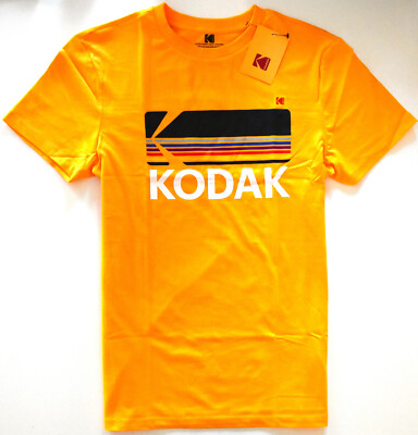 Kodak T Shirt Mens Primark Retro 90s Orange Photo Film UK Size M to ...