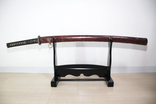 WWII Japanese Army Type 98 Gunto Mounts Koshirae w/ Wooden Blade I38 | eBay