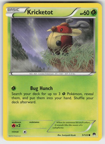 Kricketot XY - BREAKpoint 5/122 Common LP Pokemon | eBay