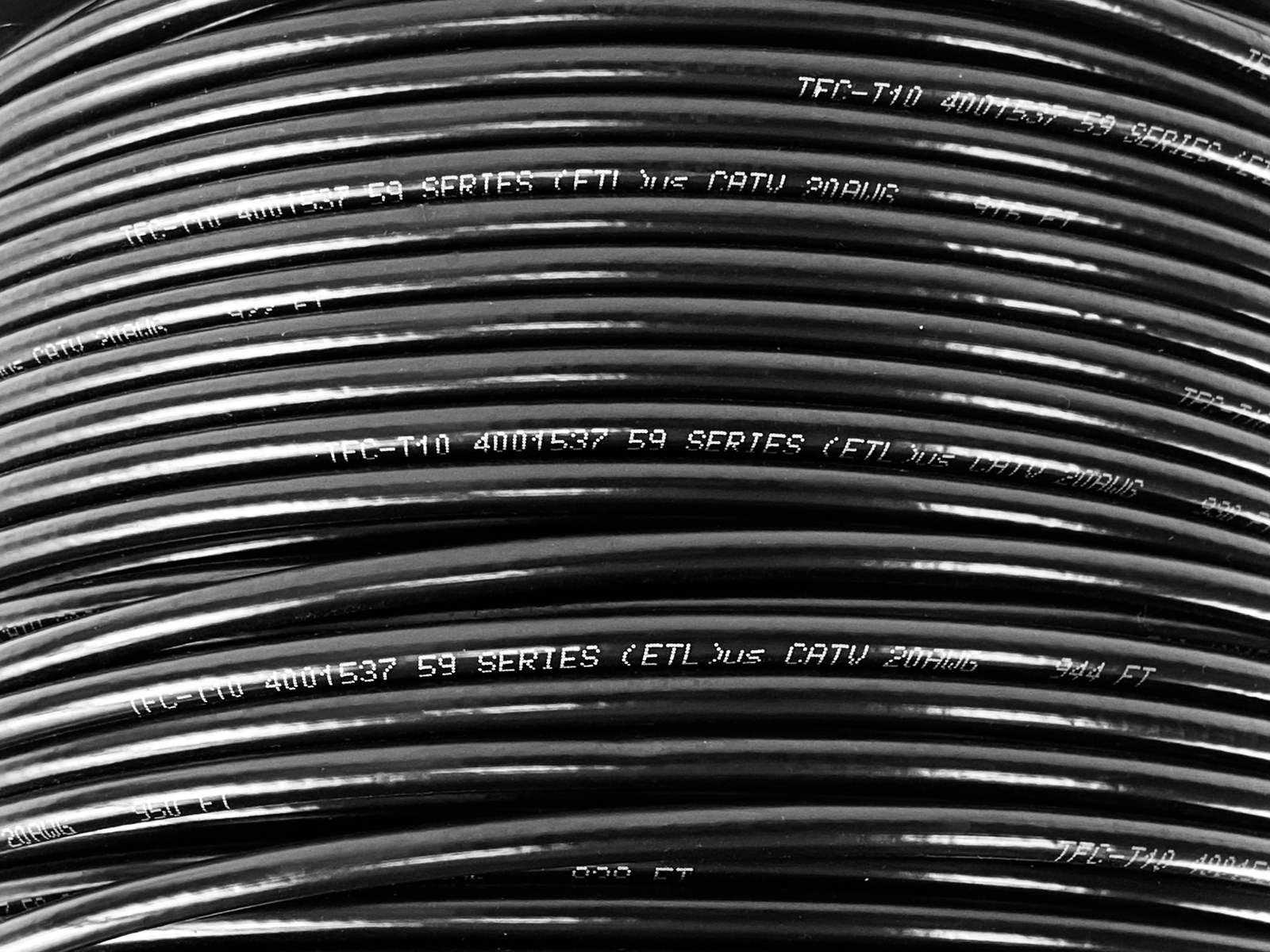 Black Direct Burial Wire Cable 20 AWG TFC-T10 Approx 1000 ft | eBay