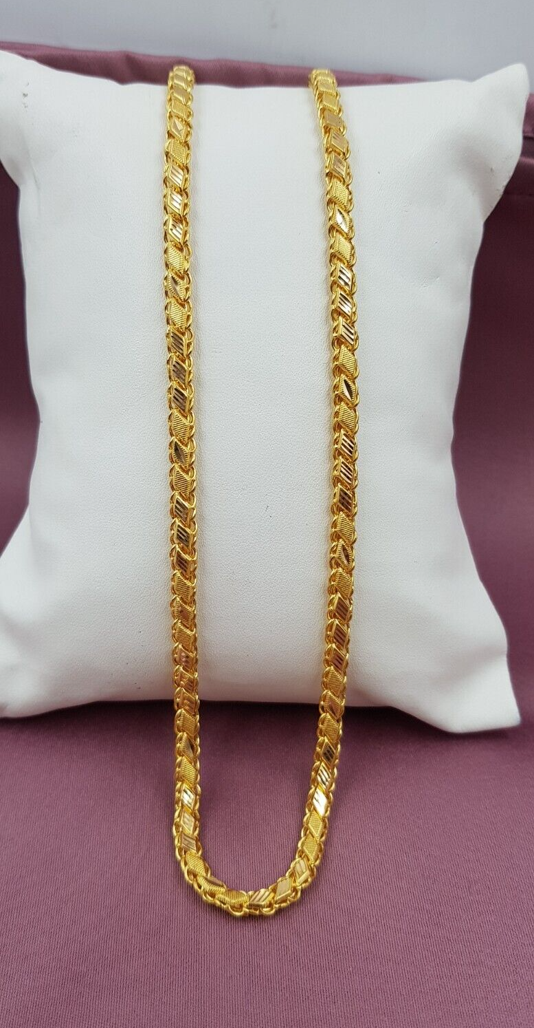 Dubai Handmade Chain 22K Hallmark Sign Coimbatore Chain Necklace Unique ...