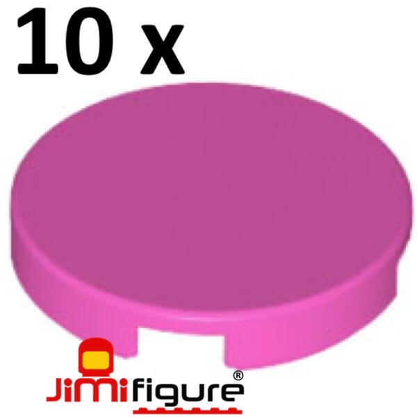 NEW 10 x LEGO Flat Tile Round 2x2 Dark Pink 14769 Genuine Bulk Lot ...