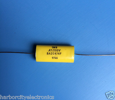 BA2C474F IMB ELECTRONIC PRODUCTS CAPACITOR 0.47UF 200V X7R 1% AXIAL | eBay