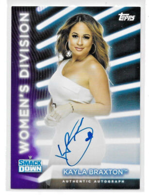 Kayla Braxton 2021 Topps WWE Women’s Division Autograph Purple 78/99 #A ...