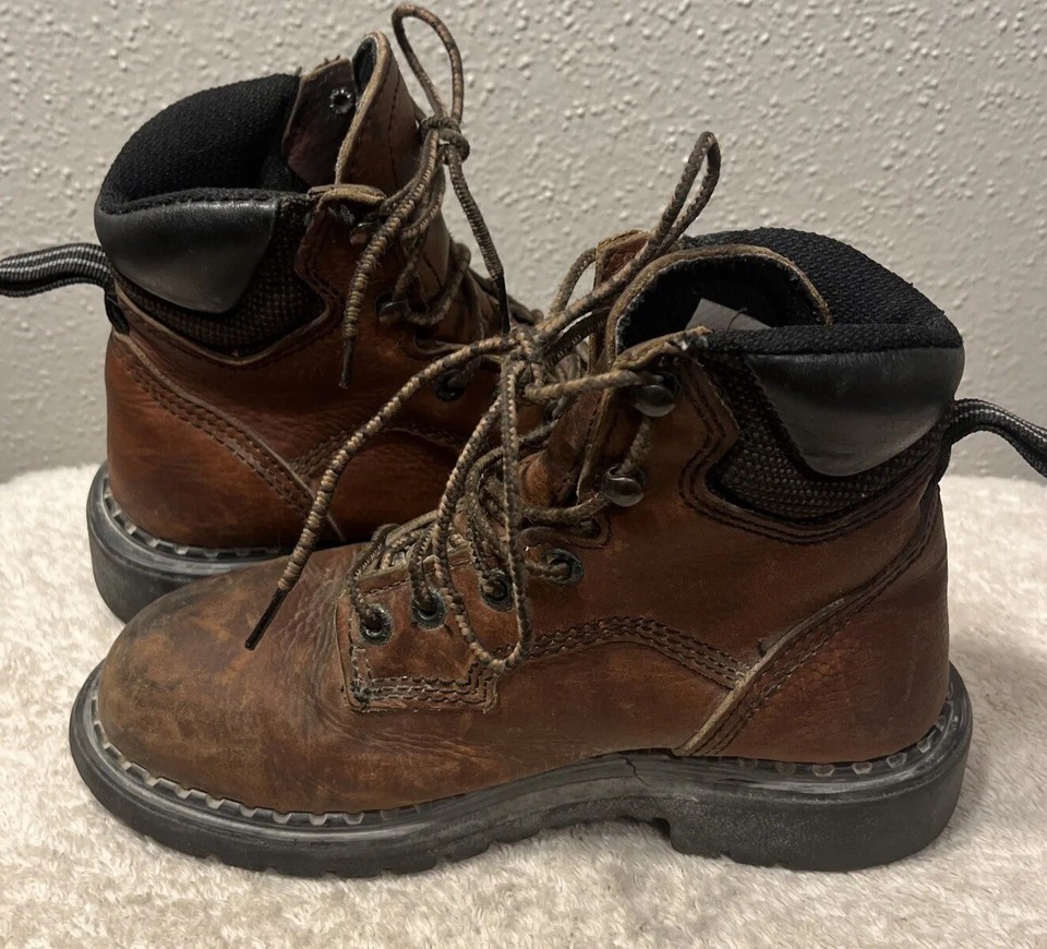 Red Wing 2326 Brown Leather Safety Work Boots USA Shoes Womens Sz 4 E2 ...