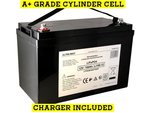 Crown Embassy 12CE100 12V 100Ah Wheelchair REPLACEMENT LITHIUM LiFePO4 ...