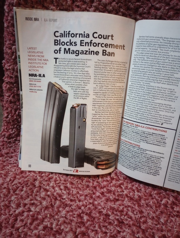 AMERICAN RIFLEMAN MAGAZINE COPY SEPTEMBER 2017 | eBay