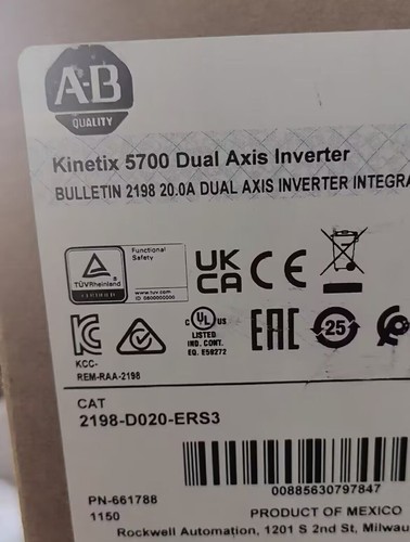 New Sealed 2198-D020-ERS3 Ser B Allen-Bradley Kinetix 5700 Inverter ...