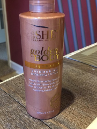 ⭐️⭐️⭐️⭐️⭐️ Om She Golden Body Australia Shimmering Bronzing Lotion 7 ...